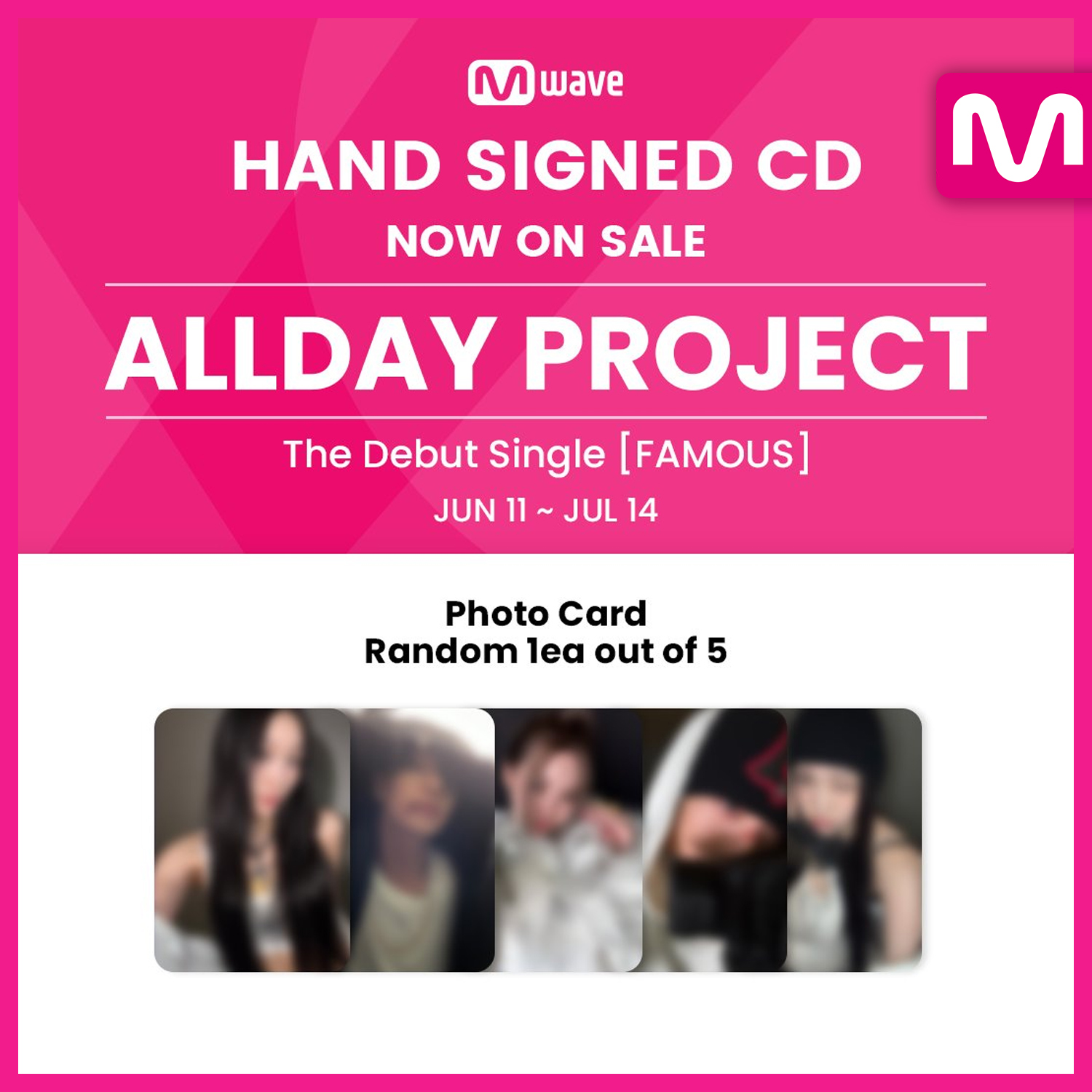 (OPENED SIGNED ALBUM) ALLDAY PROJECT - The Debut Single [FAMOUS ...