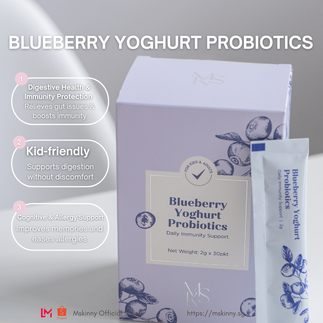 Mskinny Blueberry Yogurt Probiotics Supplement | Probiotics for Kids ...