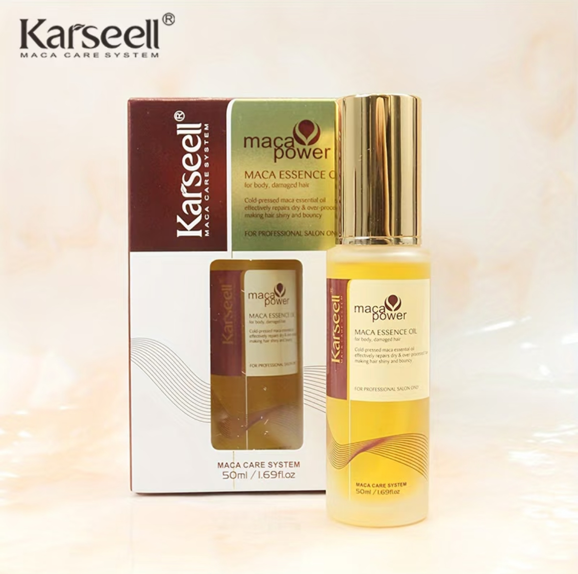 Karseell Maca essence oil Cold-pressed Hair care maca essential oil ...