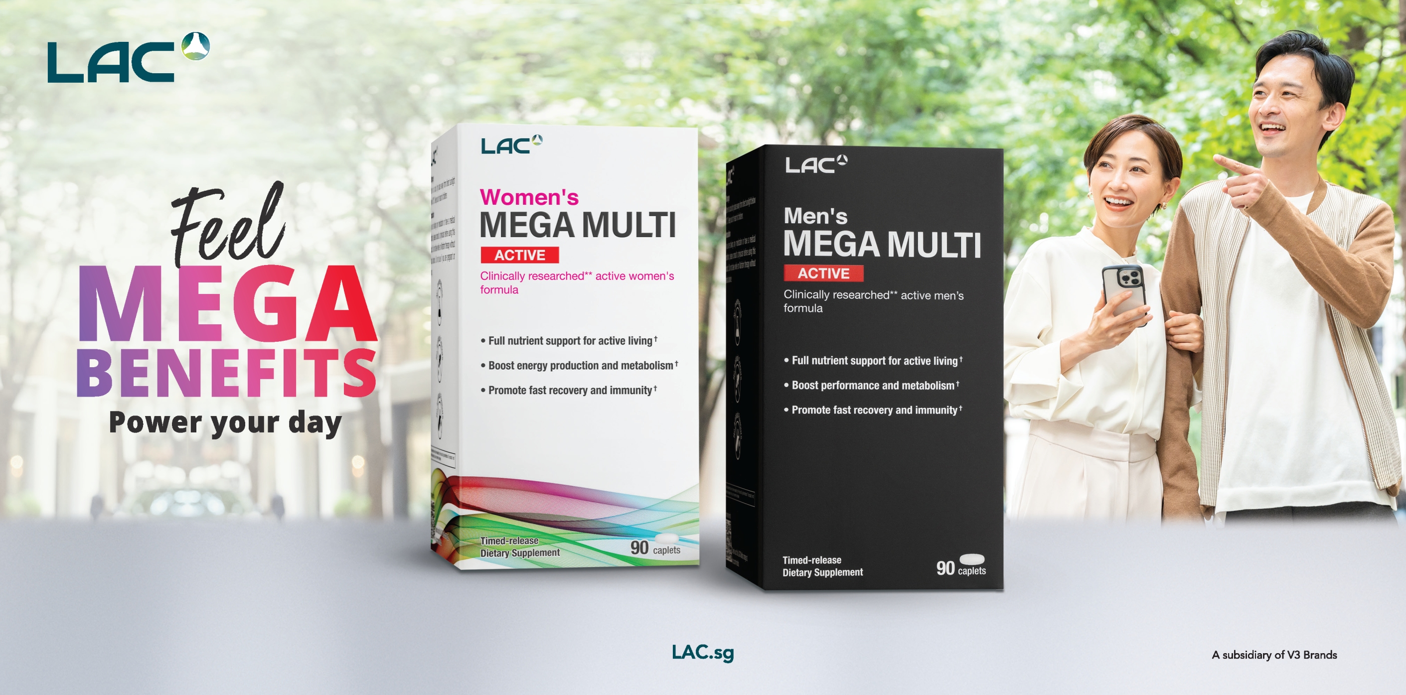 [LAC WOMEN'S] Mega Multi Active (90 caplets) | Shopee Singapore