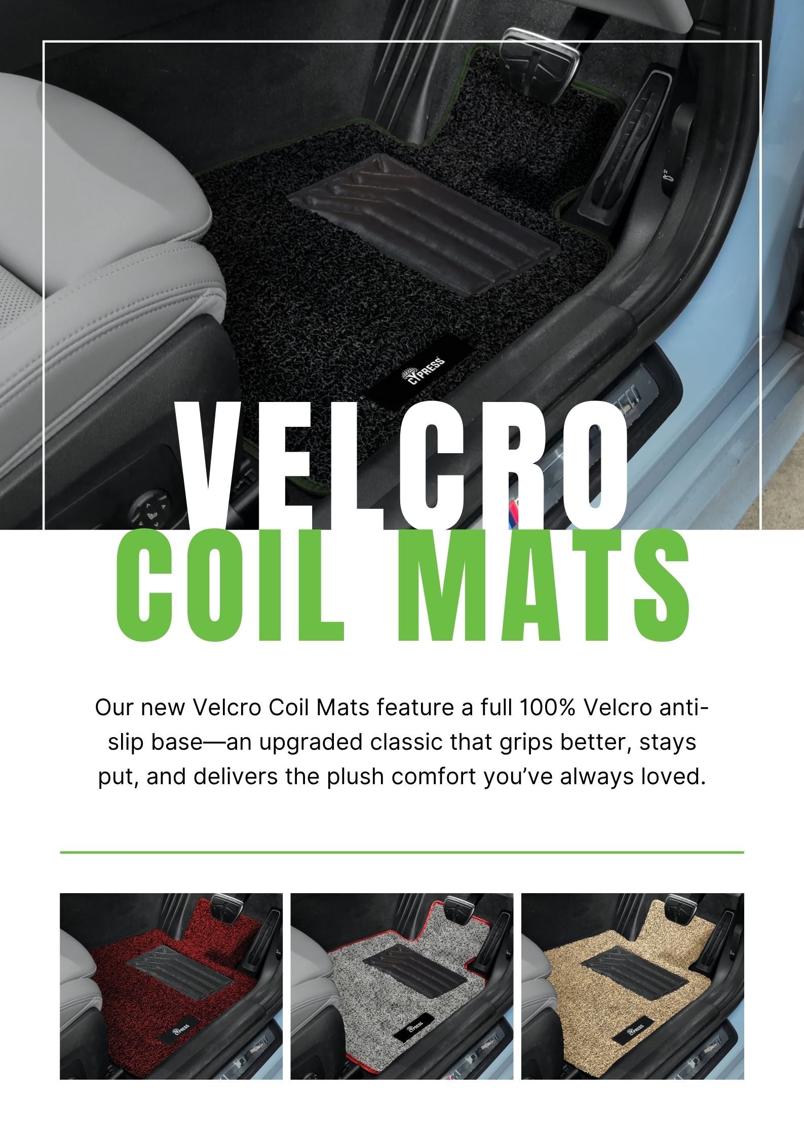 Cypress Car Mats Tesla Model Y Juniper (2025 - Present) | Anti slip ...