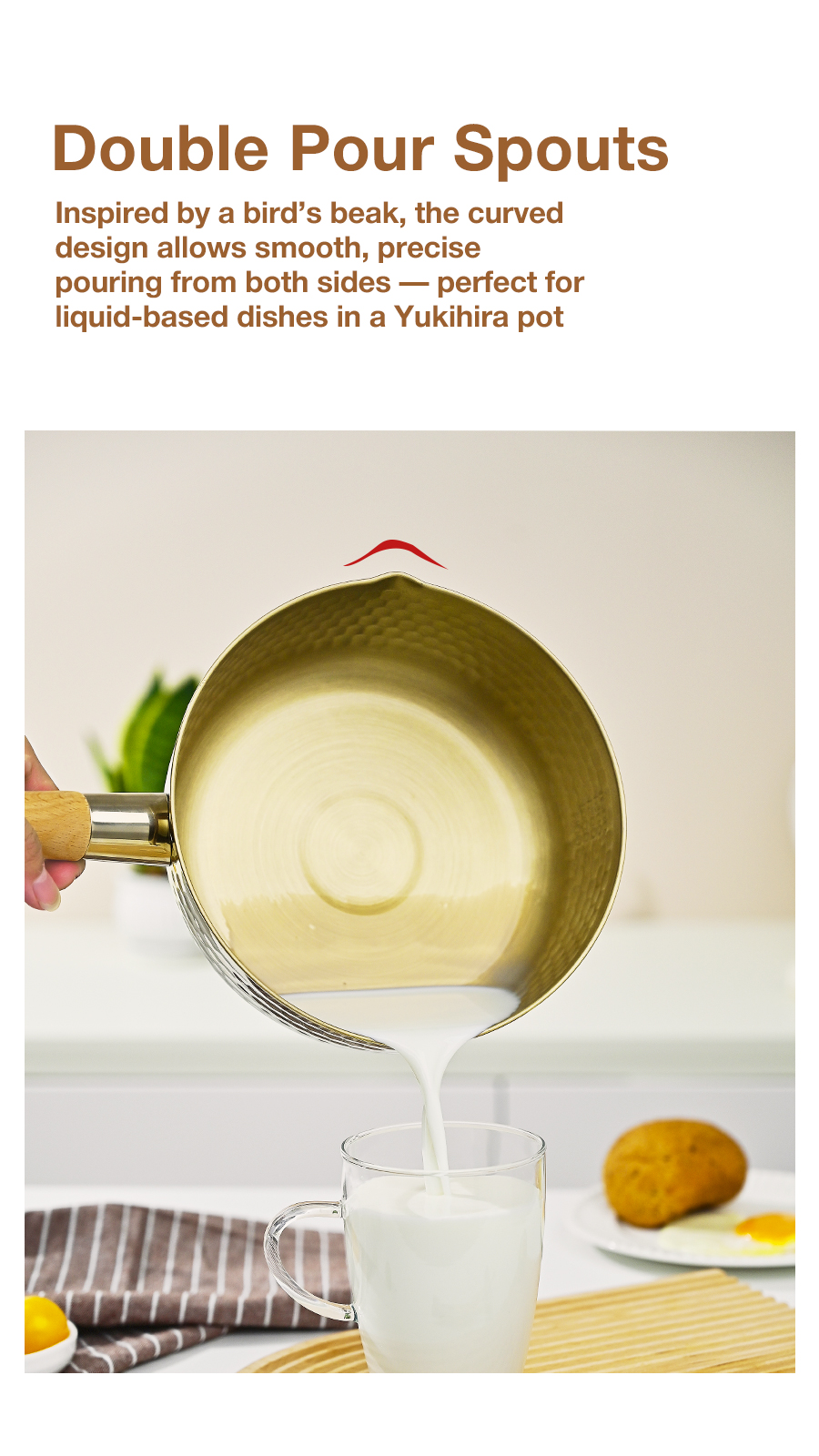 Kanda Japan Titanium Yukihira Pot Non Stick Saucepan With Lid 18CM Milk Pot Non-Coating 雪平锅 ...