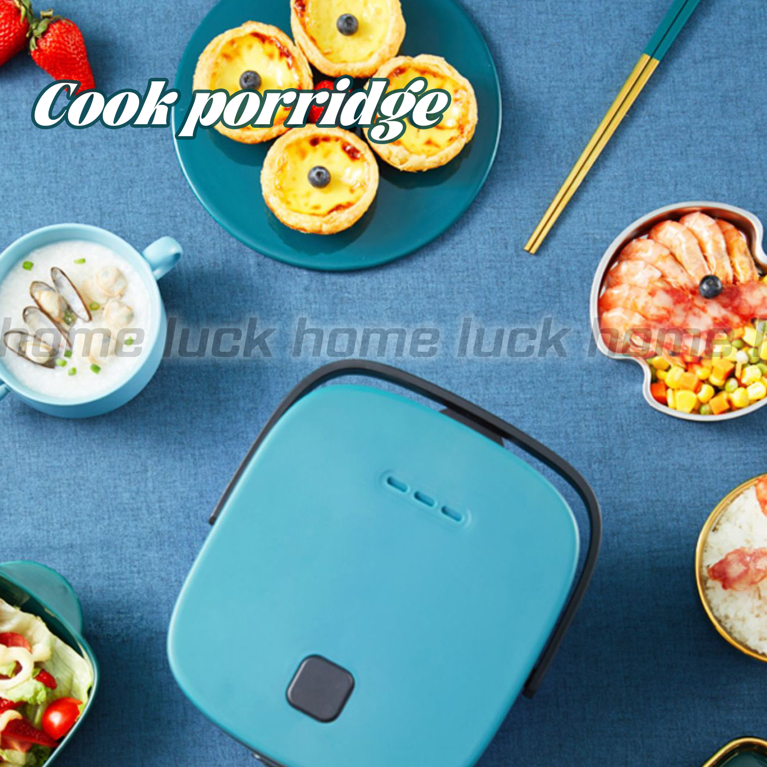 1.2L Mini Rice Cooker Cooker For 1~2 People Electric pot Food Grade Non ...