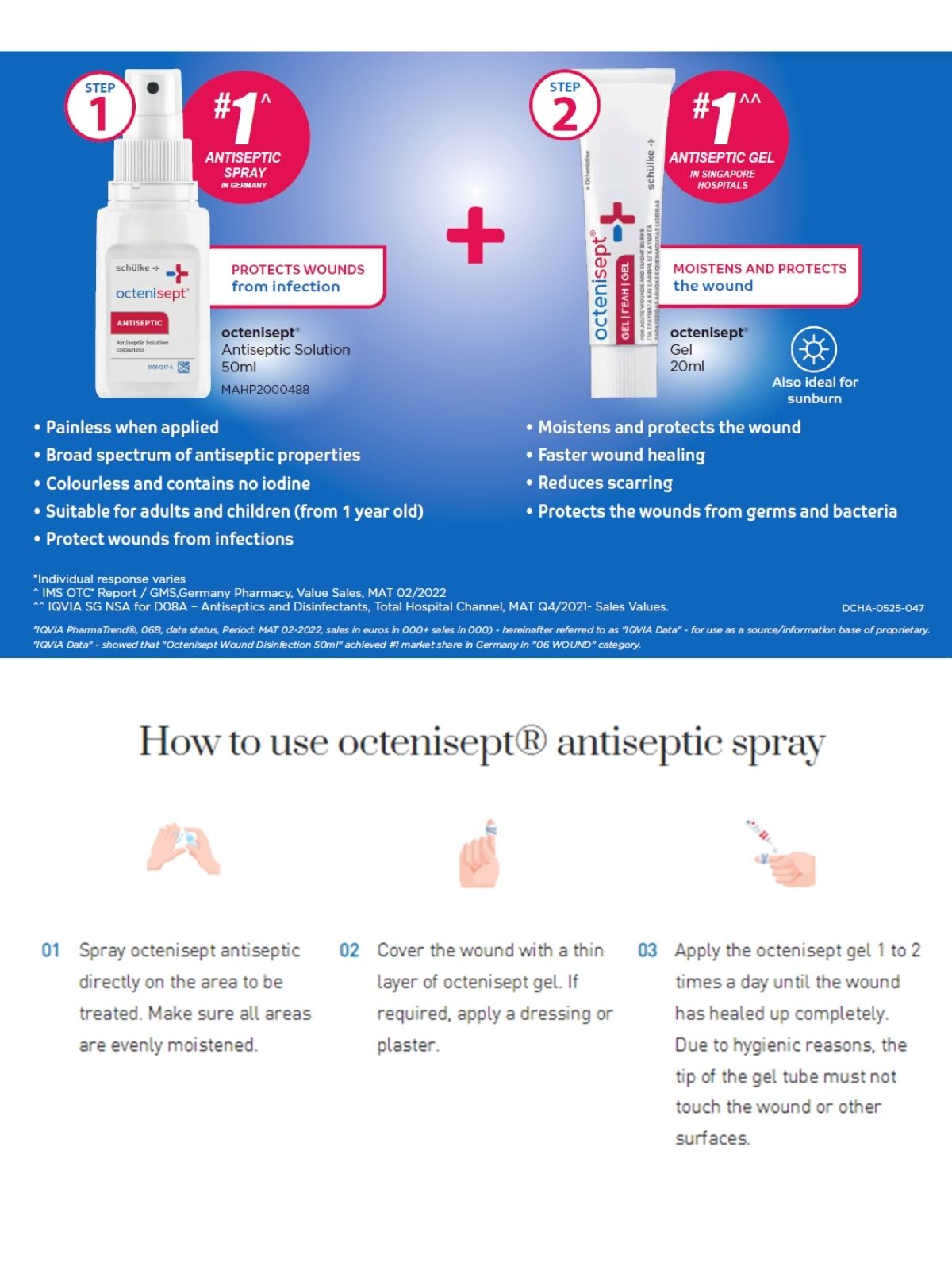 Schulke octenisept® Antiseptic Spray for Burns, Wounds and Mucous ...
