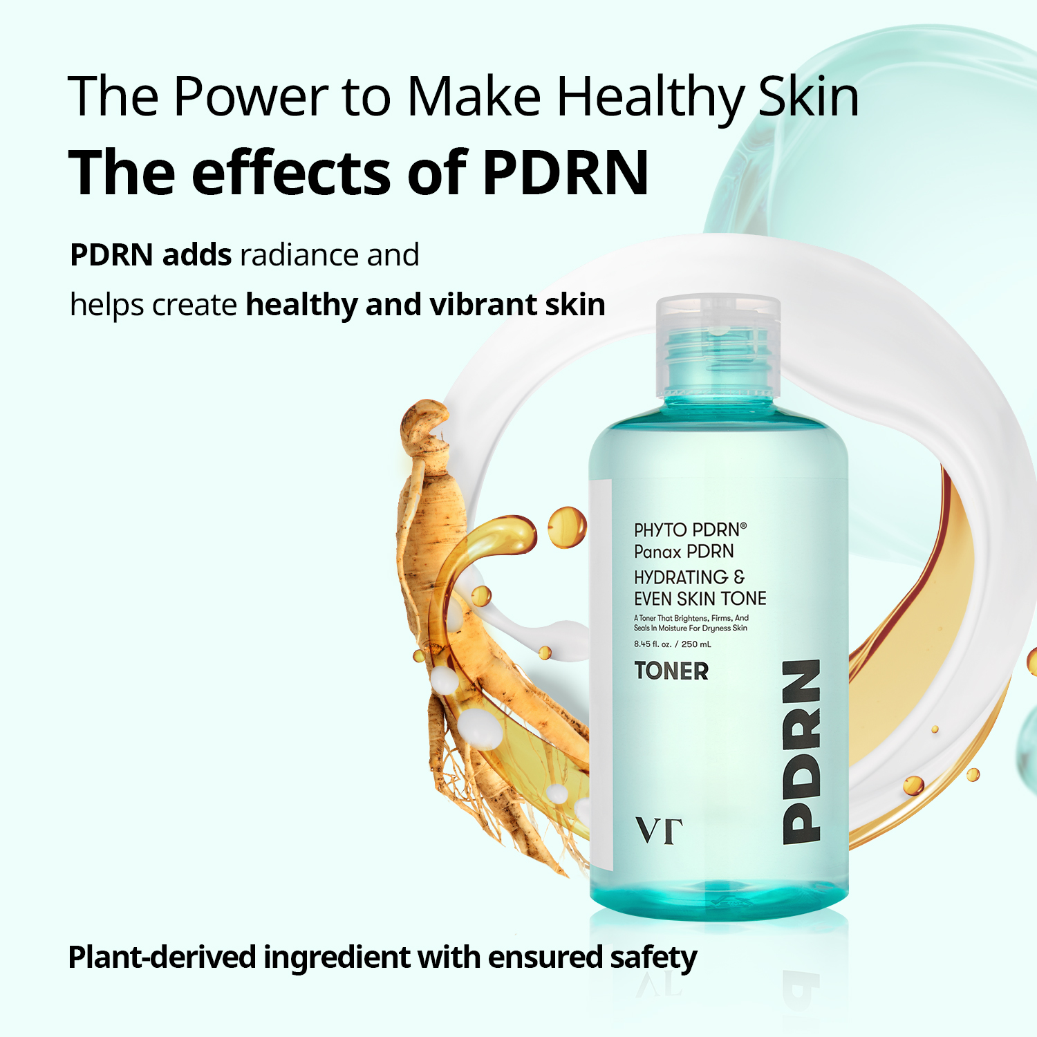 [VT] PDRN Toner 250ml Vegan PDRN Wild ginseng PDRN Brightening Care ...