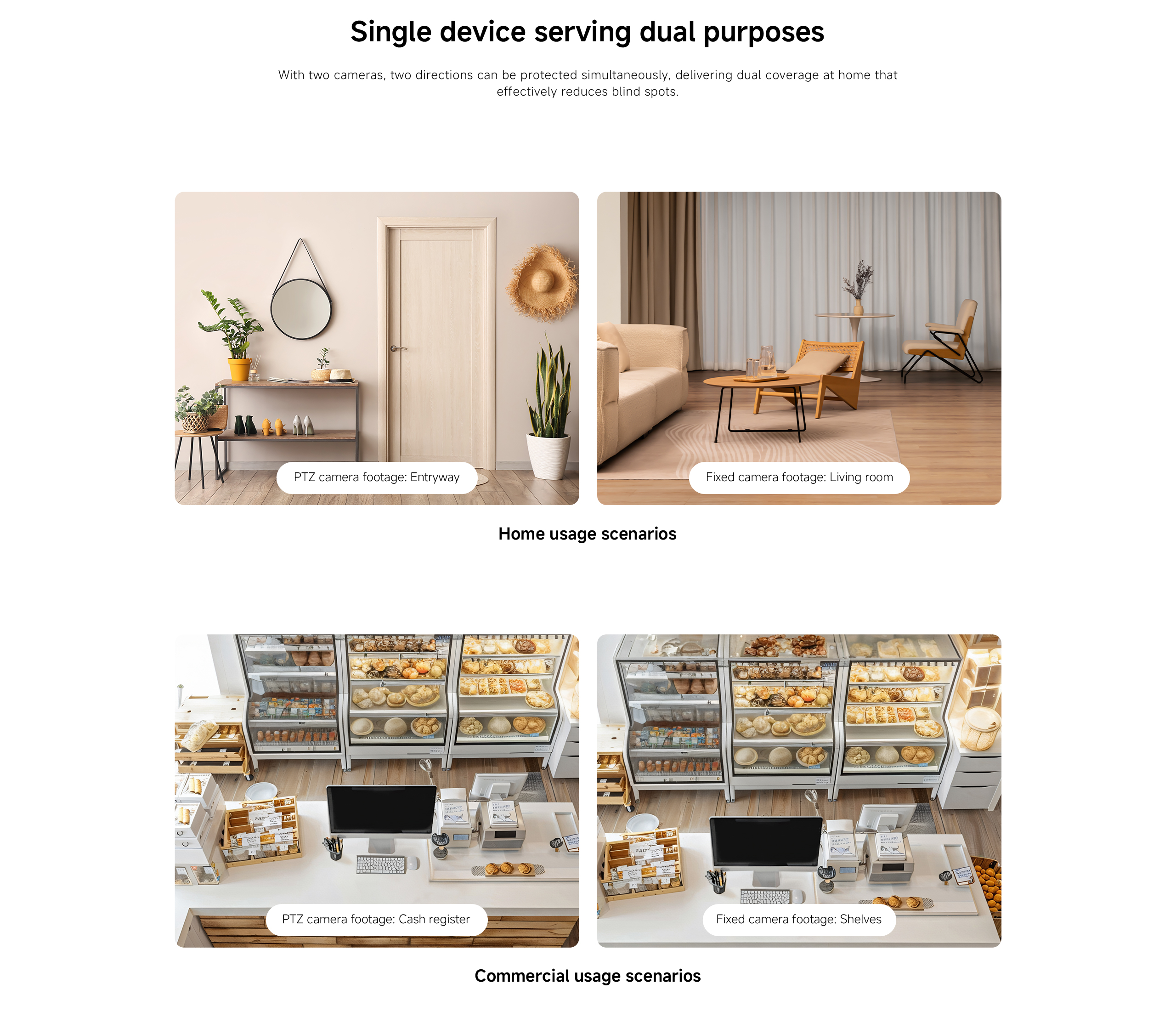 Xiaomi Smart Camera C300 Dual｜Two-directional shooting｜PTZ Camera ...