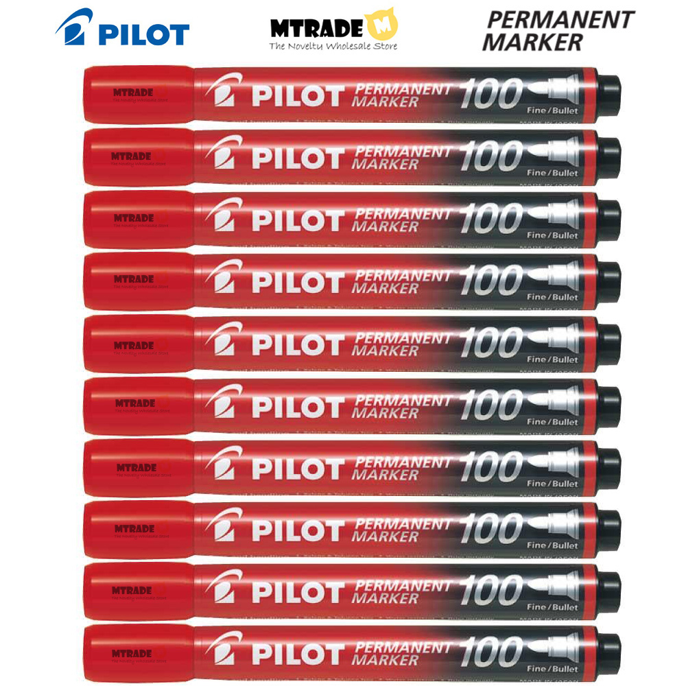 [Bundle 10 Pcs] Pilot Bullet Point Permanent Marker MPM-10F | Shopee ...