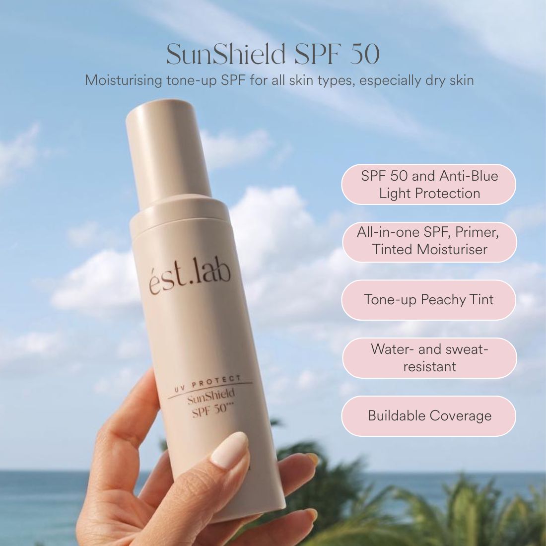 est.lab SunShield SPF 50***, 50ml | Shopee Singapore
