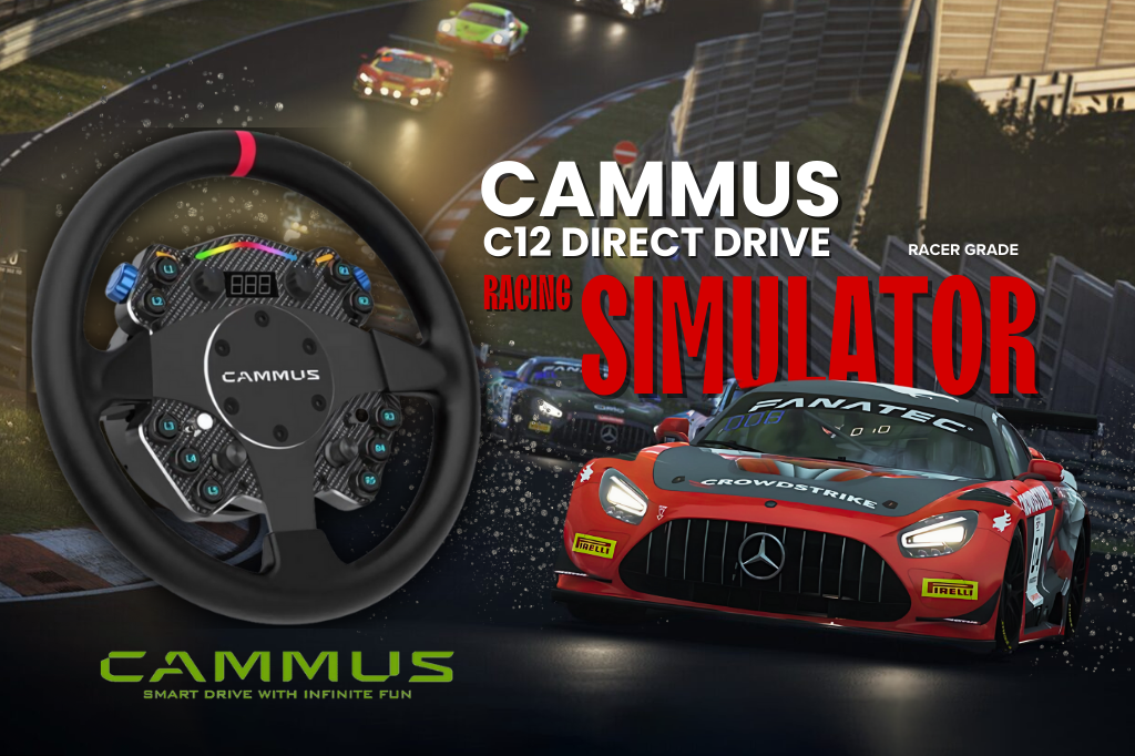 Cammus C12 Direct Drive Steering Wheel - C12 Driving Simulator Racing ...