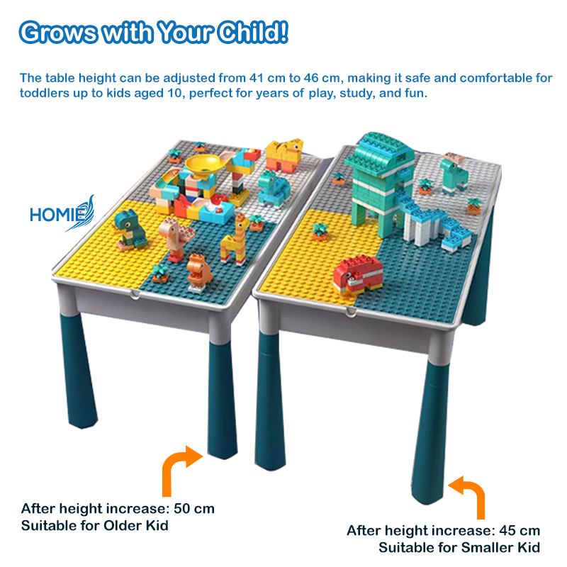 HOMIE Building Block Table (Multi-Use table for Dinning & Studying Time ...