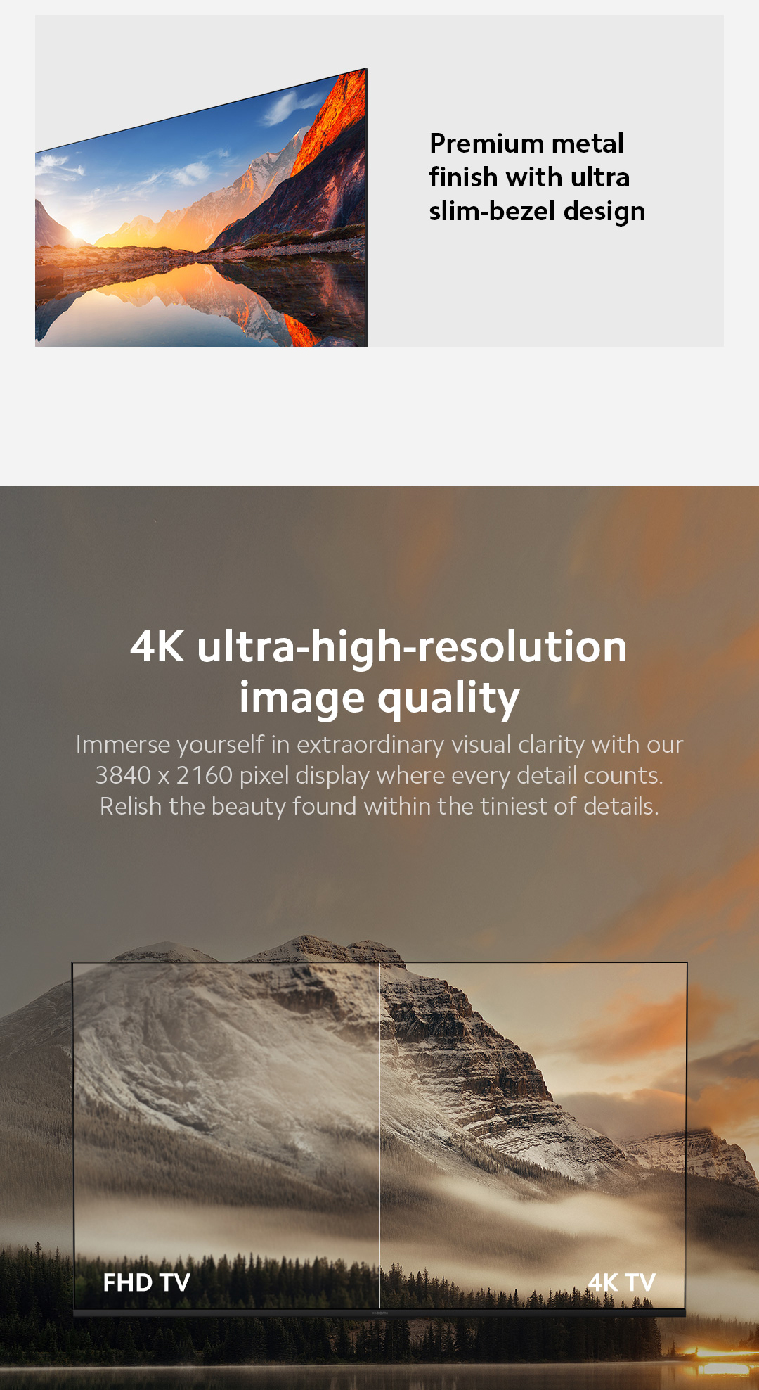 Xiaomi TV A 55 2025｜4K HDR display with motion smoothing technology ...