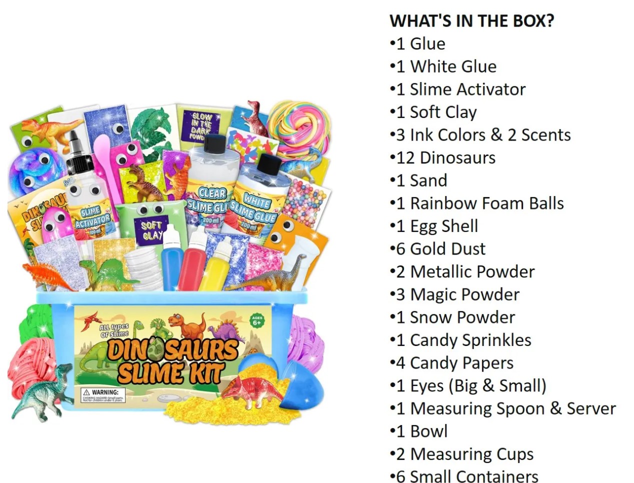 Slime Kit Slime DIY Making Kit For Girls Boys Ice Cream Slime Mermaid ...