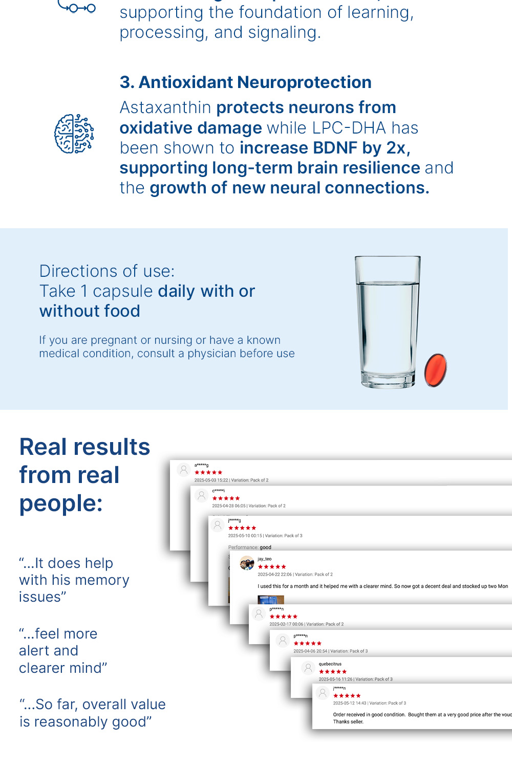 Xandro Lab LPC Neuro | Advanced Omega-3 | Antarctic Krill Extract, LPC ...