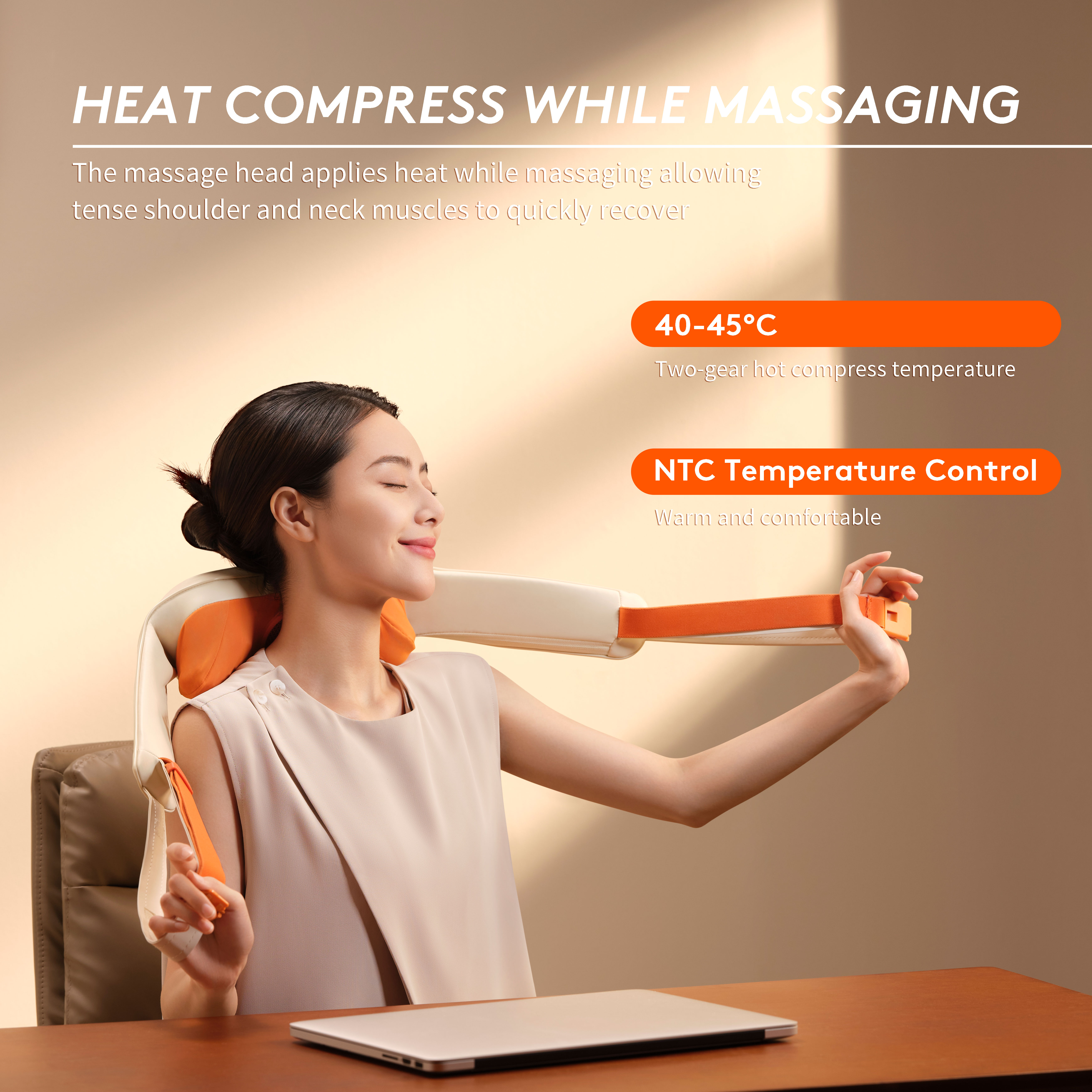 Breo N6 Mini Neck Massage with Heat Shoulder Calf Waist Rechargeable ...