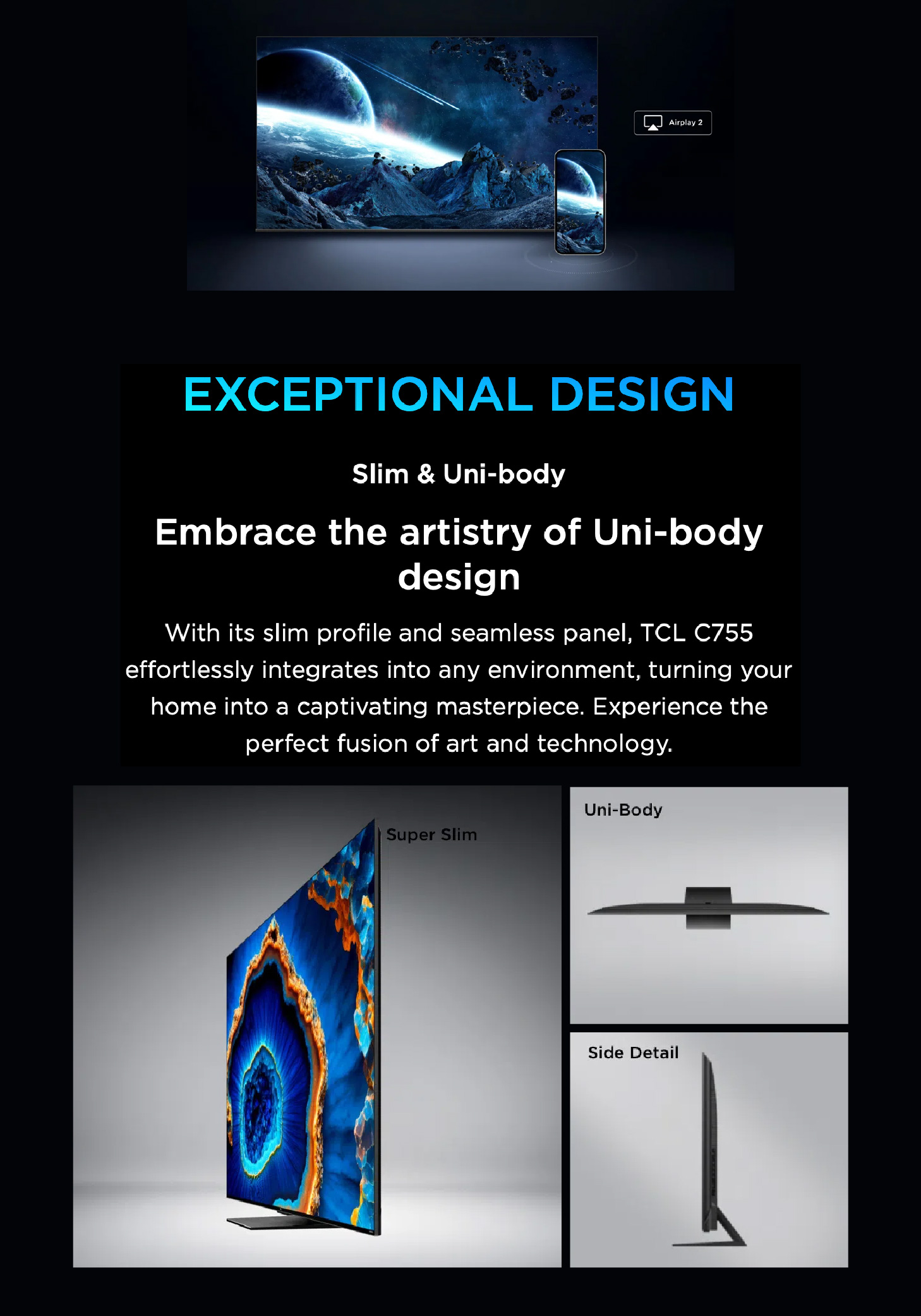 TCL C755 QD-Mini Led 4K TV｜55 65 75 85 98 inch｜AI Smart TV｜iMAX ...