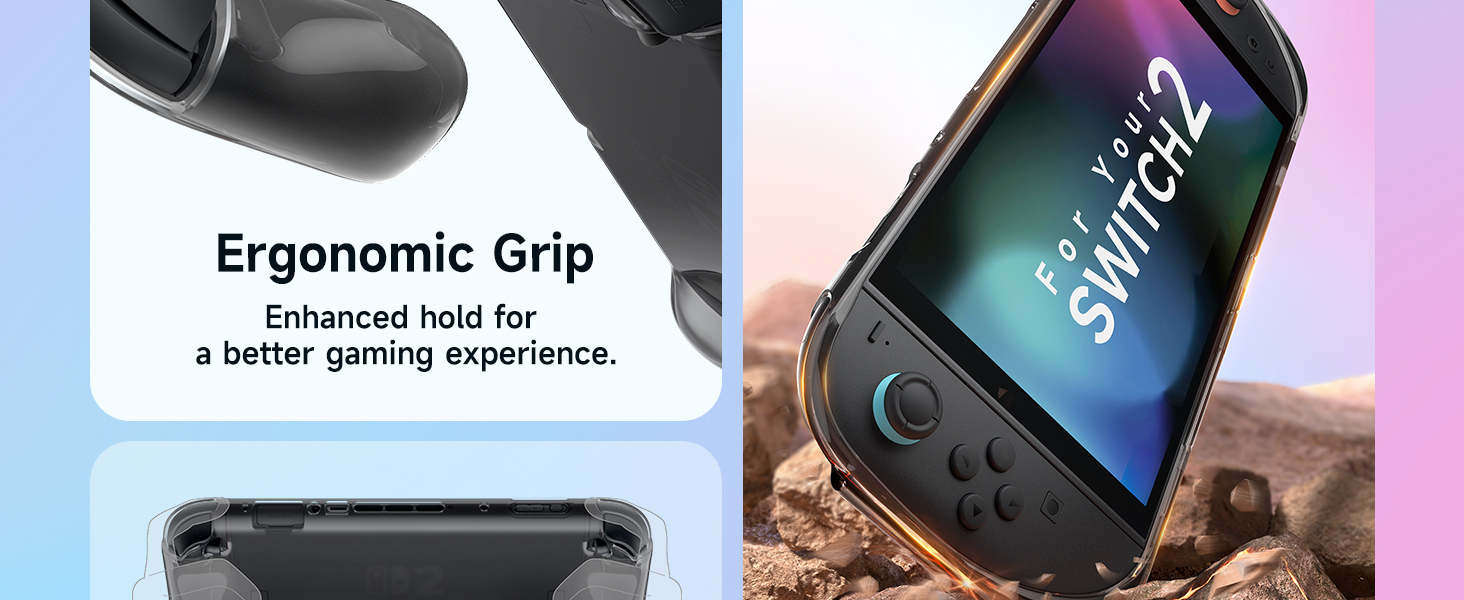 JSAUX Switch 2 Protective Case Clear Soft TPU Casing for Nintendo ...