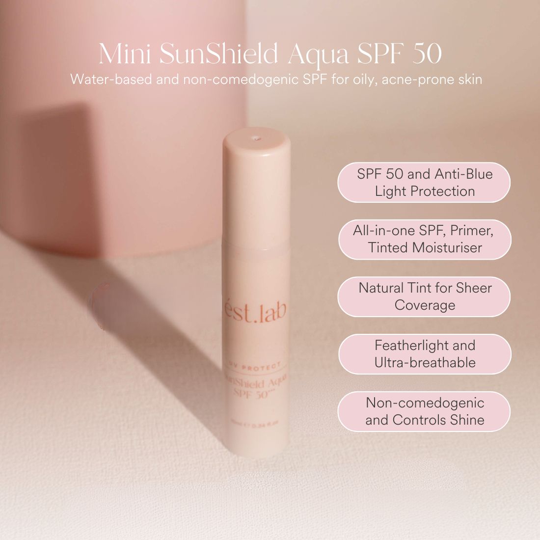 est.lab Mini SunShield Aqua SPF 50, 10ML | Shopee Singapore