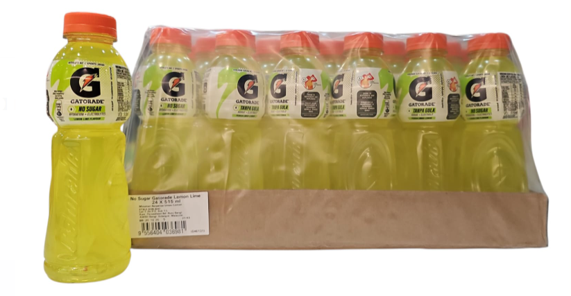 Gatorade No Sugar Lemon/Quiet Storm/Blue Bolt (500ml x 24btls) | Shopee ...