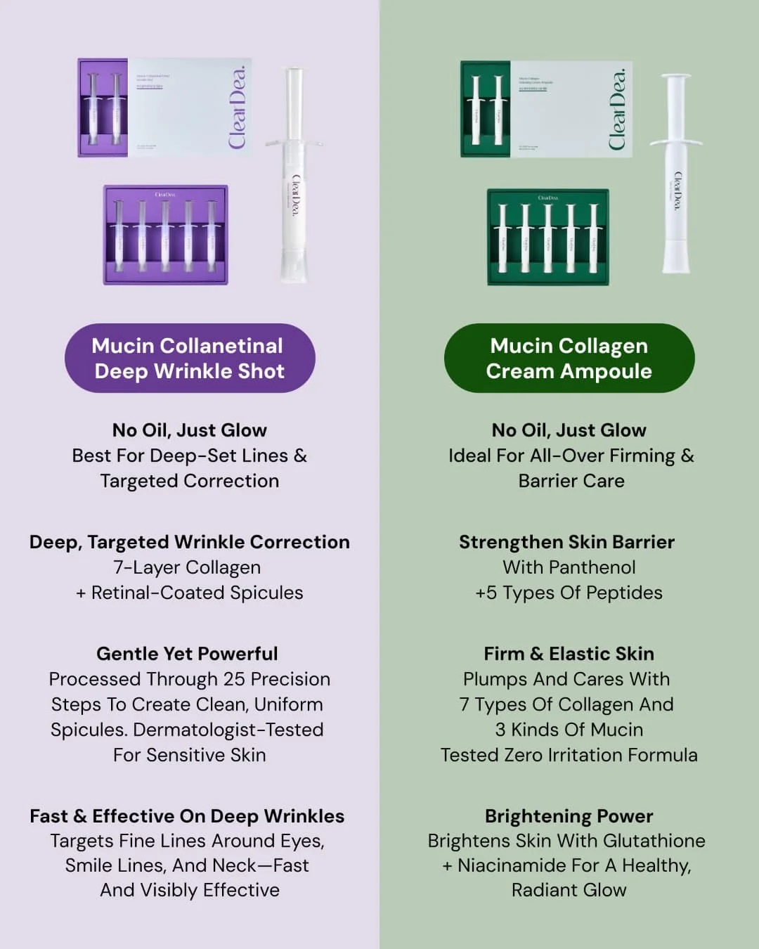 (CLEARDEA OFFICIAL STORE) Mucin Collagen Voluming Cream Ampoule (1 Box ...