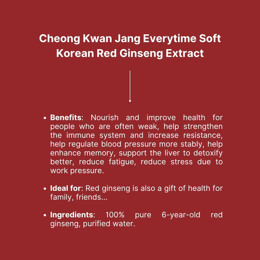 Cheong Kwan Jang Red Ginseng Liquid Stick 10ml x 30 | Korean Herbal ...