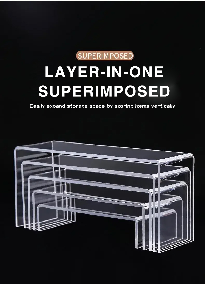 (Shipping from SG) NEW Clear Acrylic Display Riser Multifunction ...