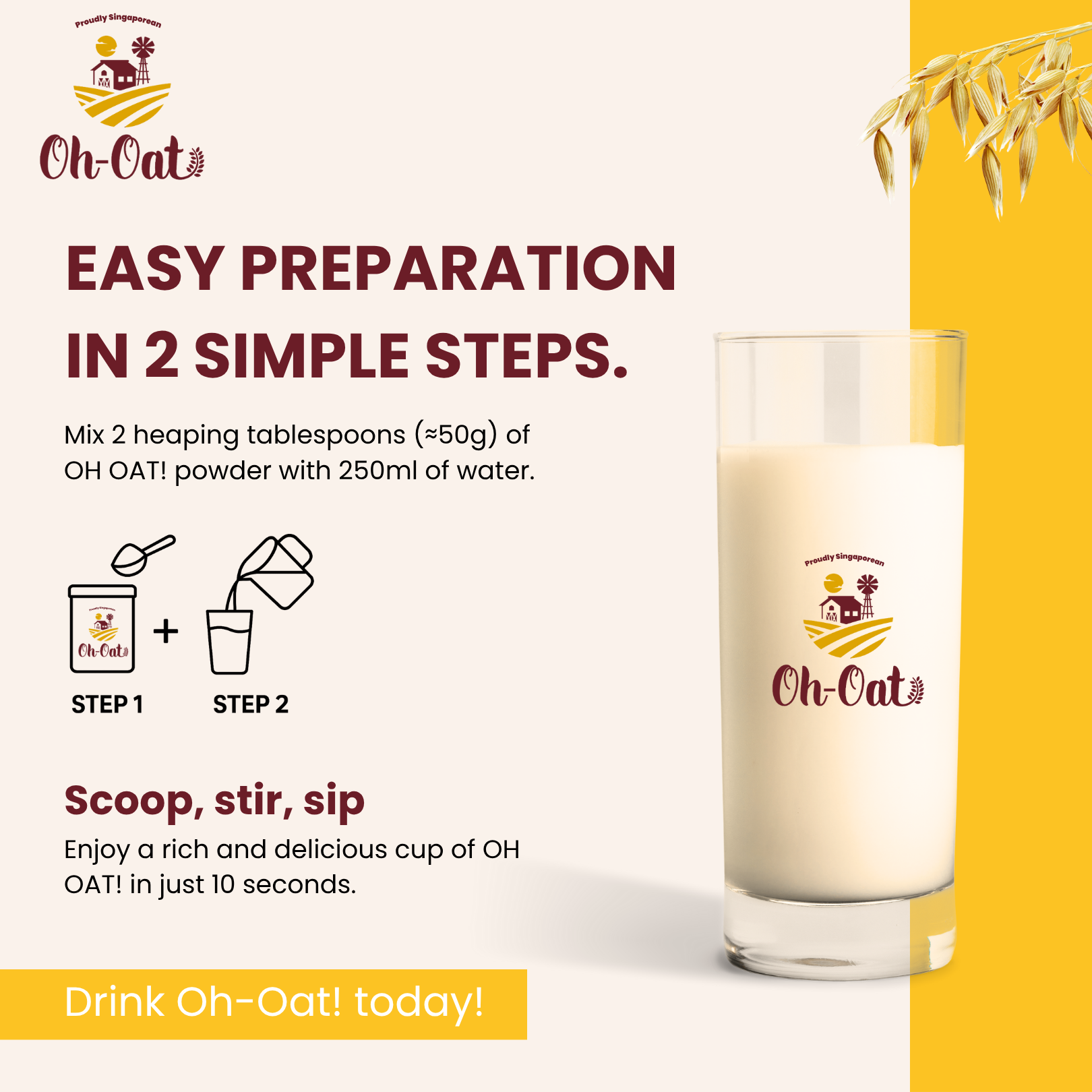 OH OAT! Oat Milk Powder| 1kg for $19. Buy 2,1 Free! | Shopee Singapore