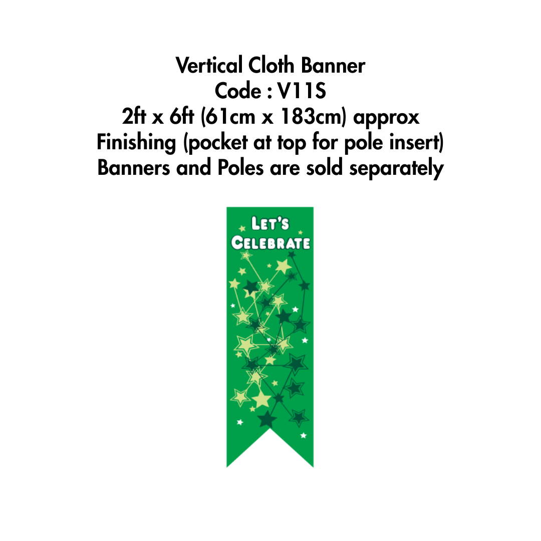 V9-V12 (6ft) NDP 2025 Vertical Cloth Banner | National Day Decorative ...