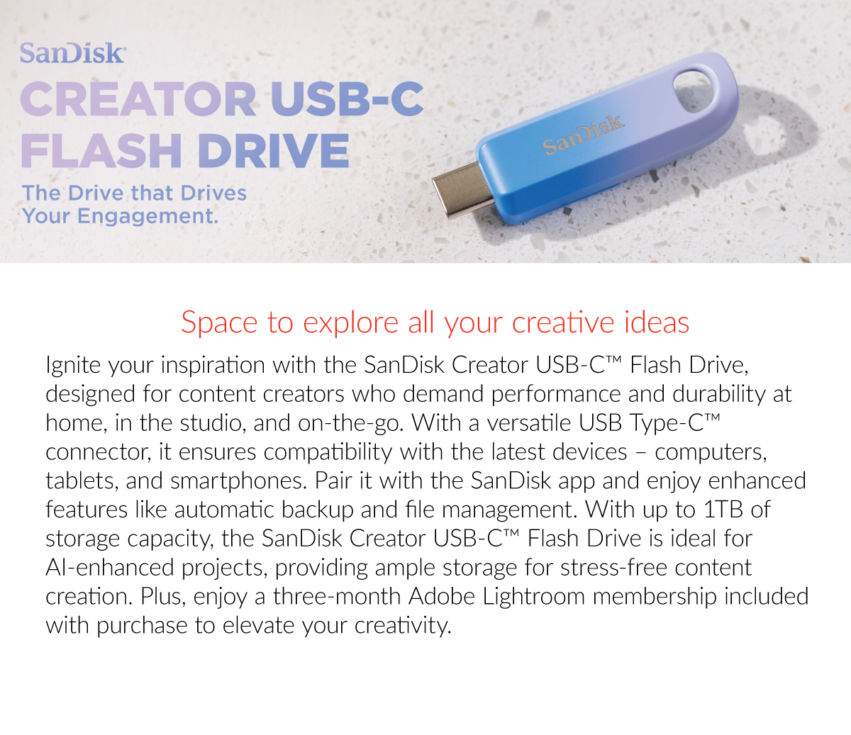 SanDisk Creator USB-C Flash Drive | Shopee Singapore
