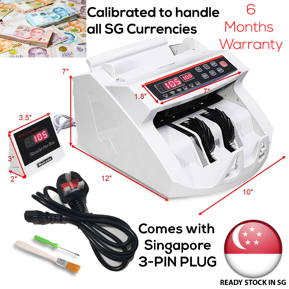 【SG STOCK】 Money Counting Machine / Cash Counting Cheque drawer / money ...