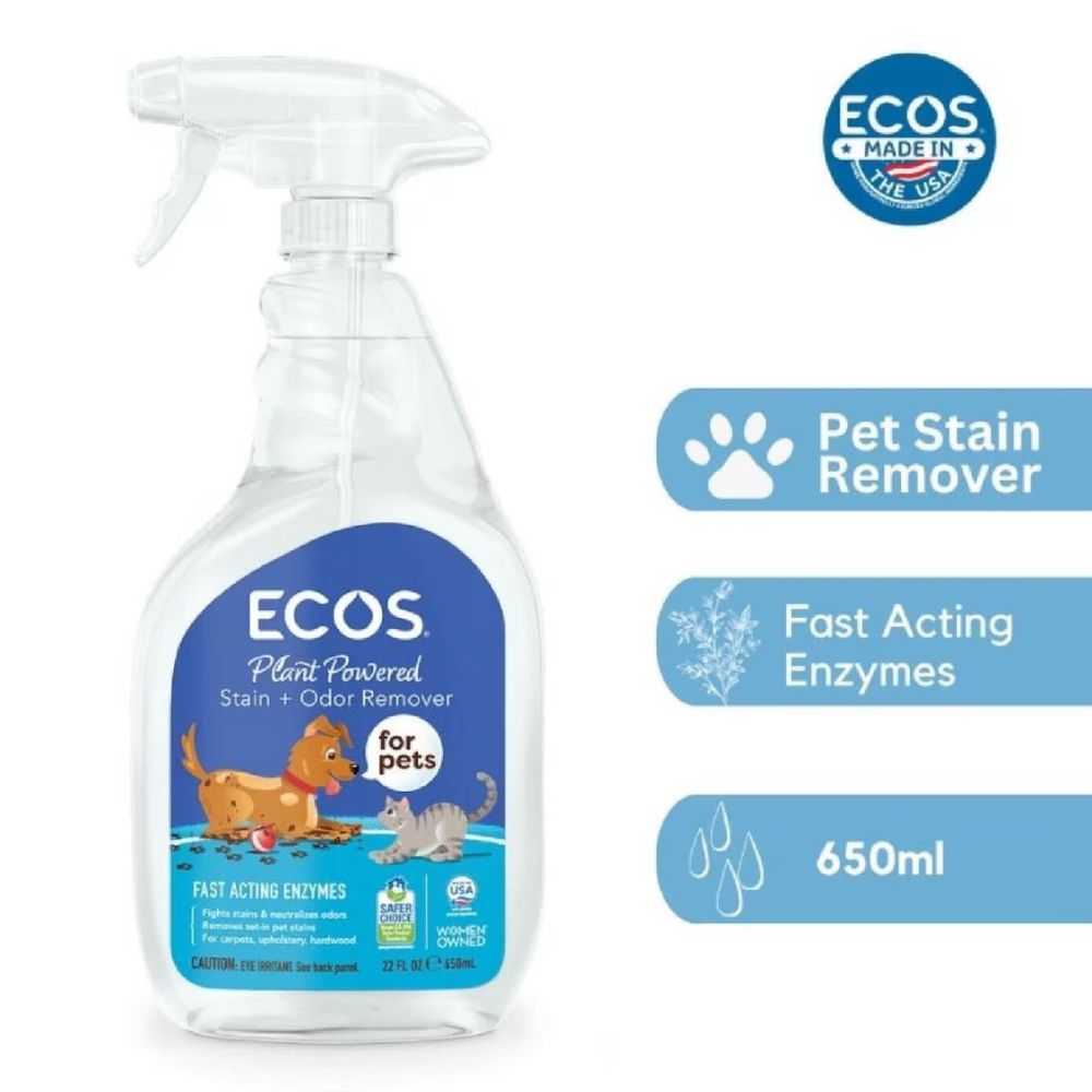 ECOS Plant-Powered Formula Pet Stain & Odor Remover (Fast Acting ...