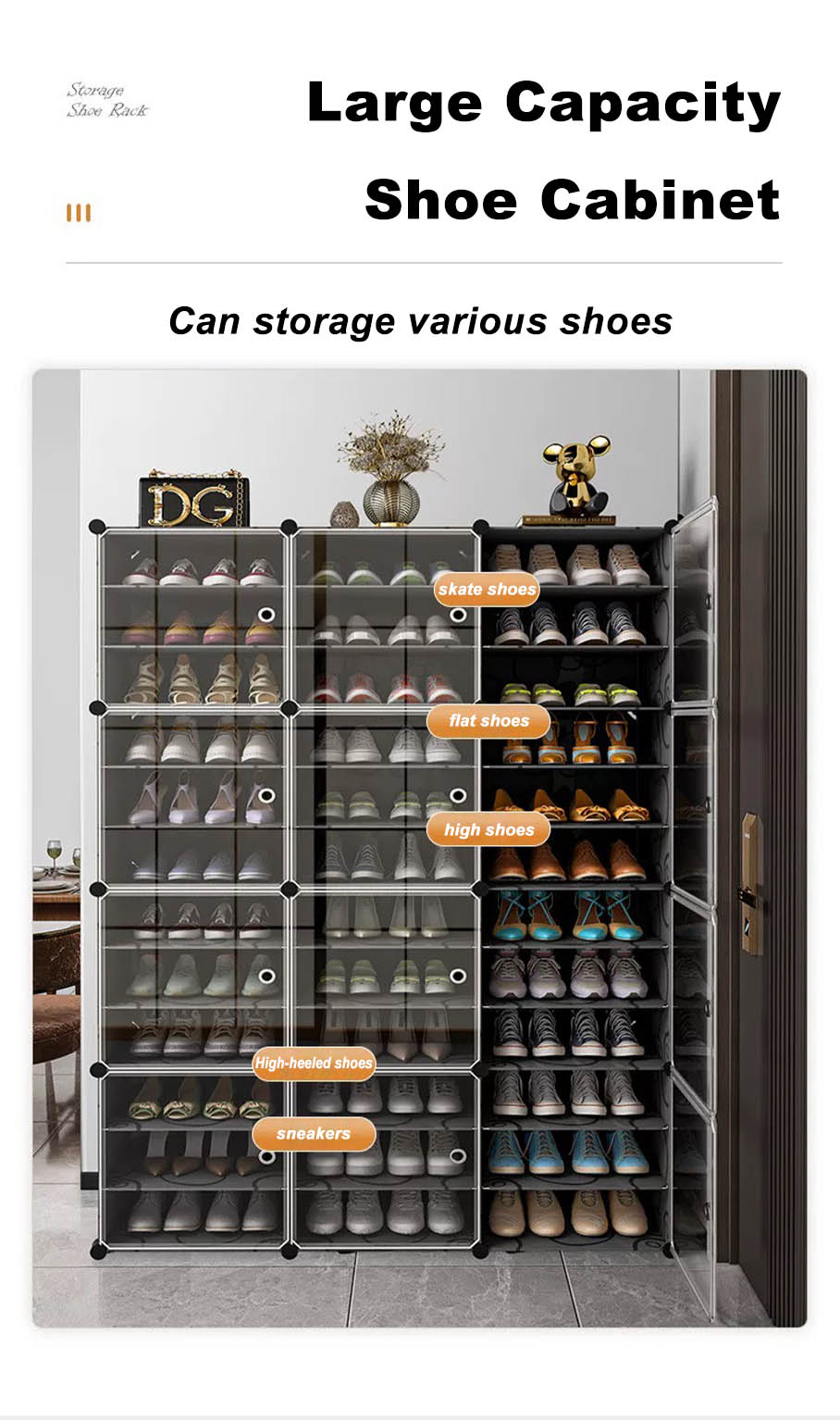 【Next-Day Delivery】 Shoe Cabinet Stackable Multifunctional Shoe Storage ...