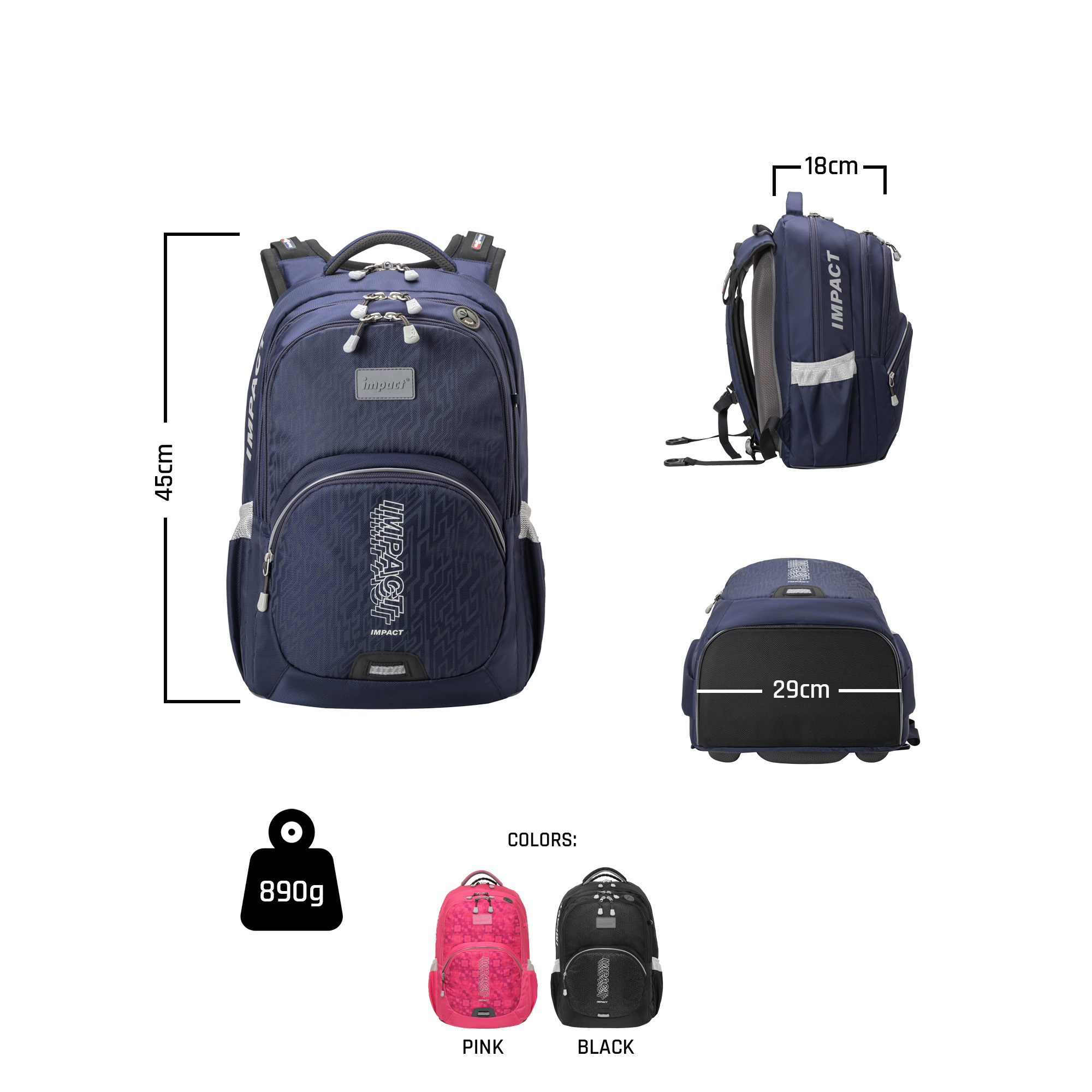 IMPACT School Bag IPEG-162 Ergonomic Primary School Bag For Kids ...