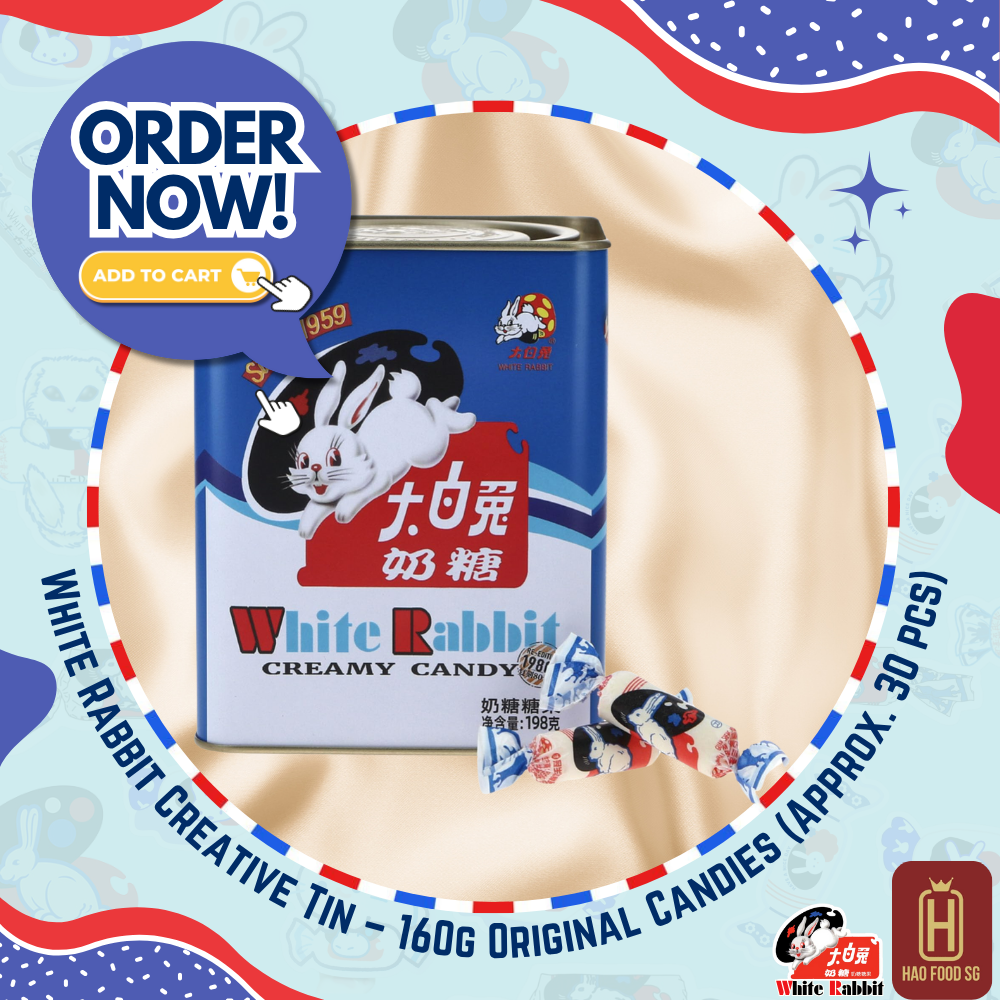 White Rabbit Retro Candy Tin 198g – Vintage Milk Candy (40pcs) | Shopee ...