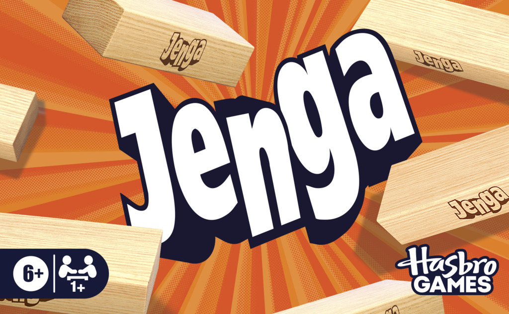 Hasbro Jenga Game 2025 – Wooden Stacking Blocks for Kids and Adults ...