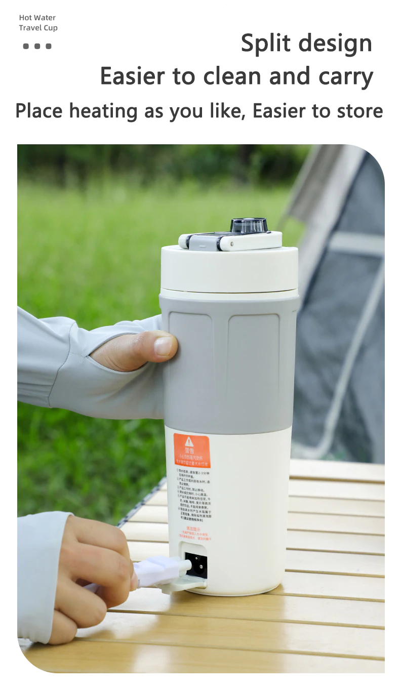 SG READY STOCK Portable mini electric water heater cup business travel ...