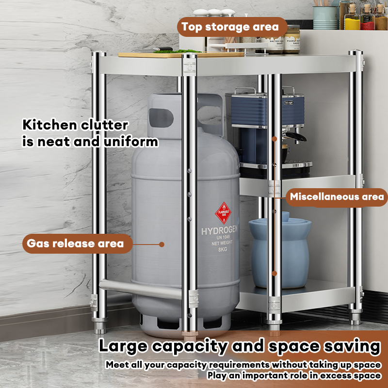 【SG Stock】 3-Layer Heavy Duty Kitchen Stove Rack - Gas Cylinder Storage ...