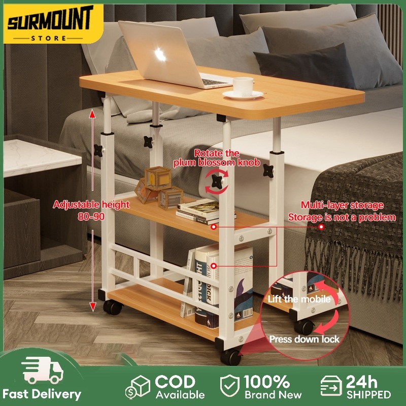 Study Table Bedside Table Movable Lifting Table Bedroom Household ...