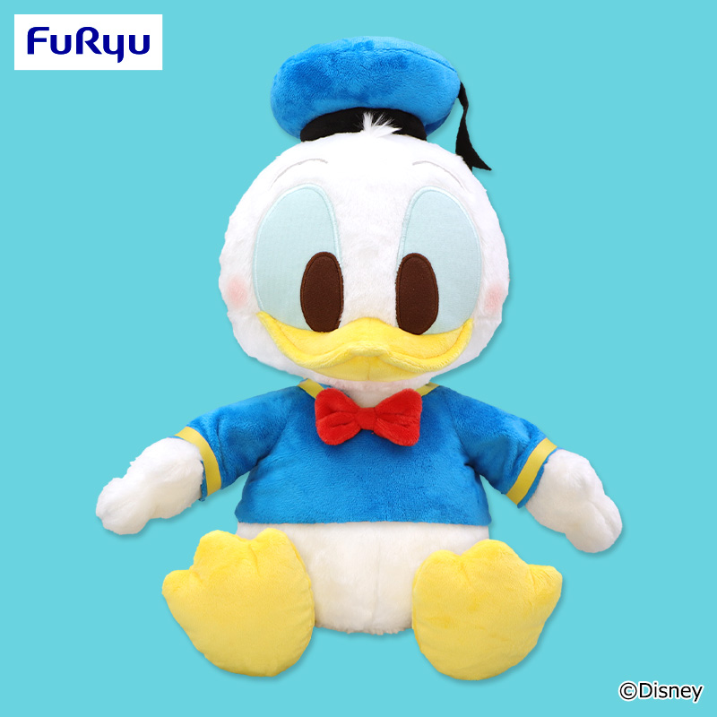 36CM Cute Japan Furyu Disney Donald Duck FukuFuku Smile Blushing Cheeks ...