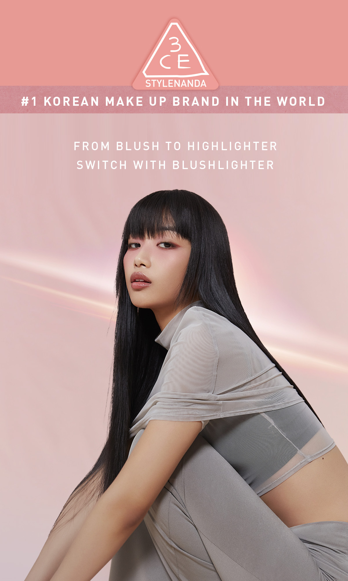 3CE Blushlighter, 2 in 1 matte blush and shimmery highlighter, with ...