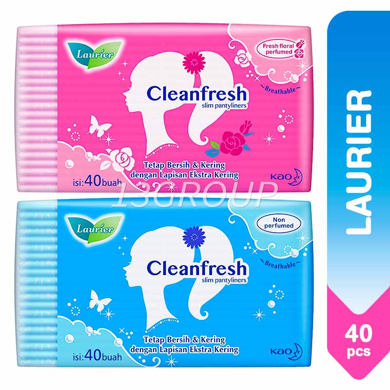 Laurier Slim Pantyliner Cleanfresh Non-Perfumed Perfumed / Daily ...