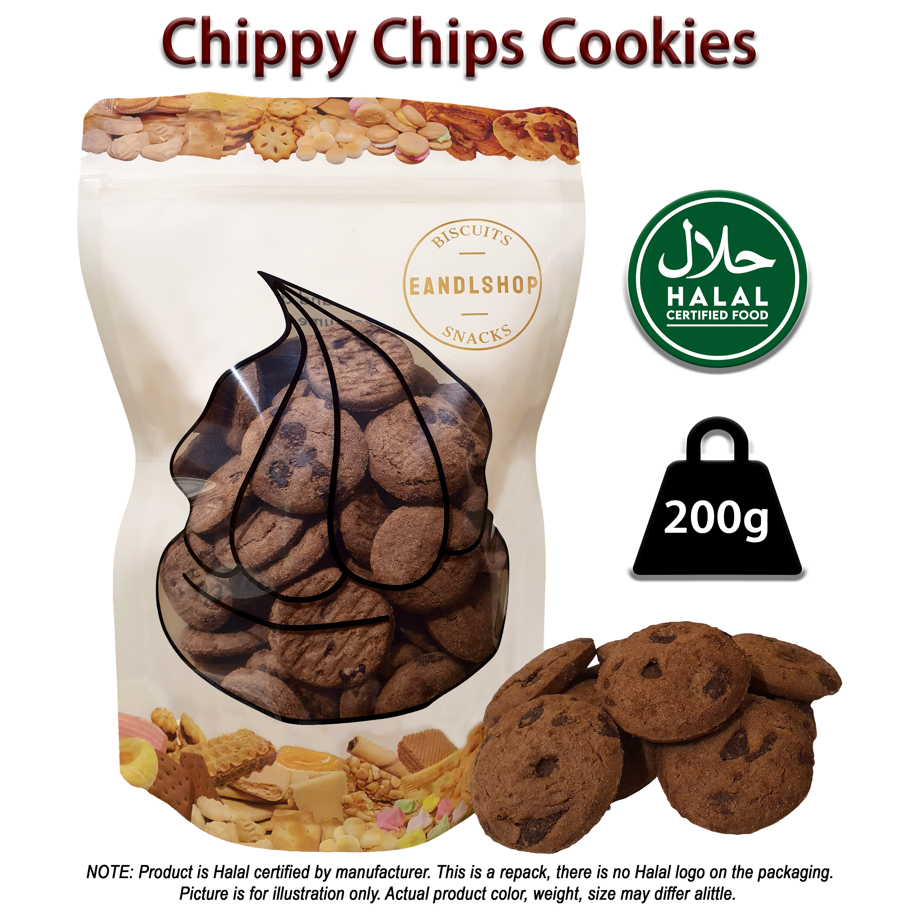 [EANDLSHOP] Chippy Chips Cookies 200g – old school, traditional ...