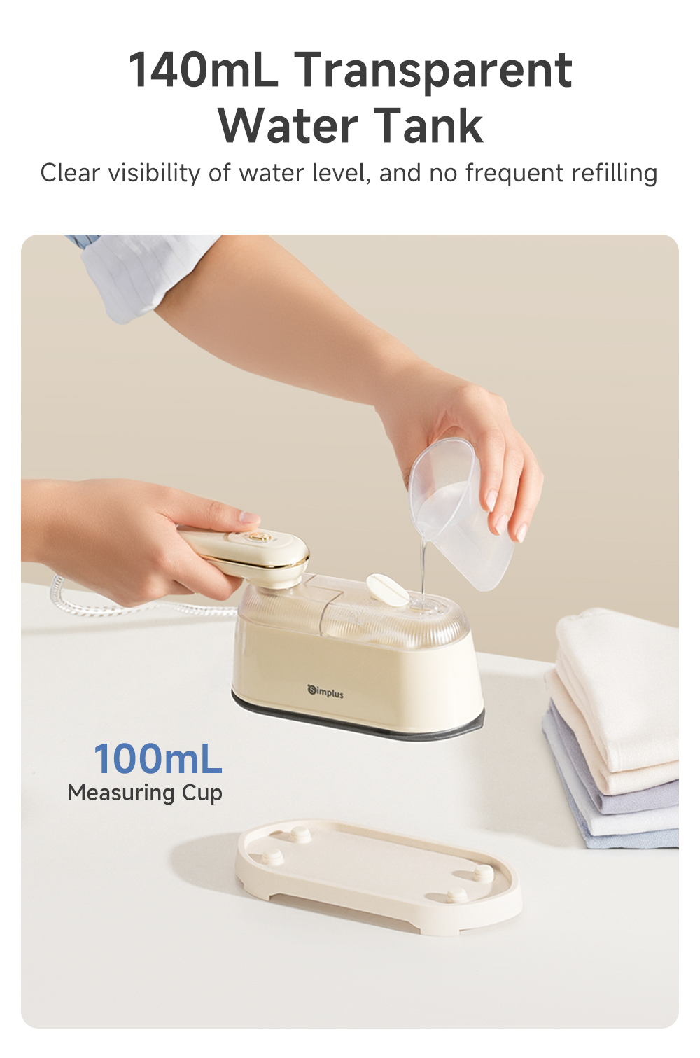 Inssa Steam Iron丨1000W丨Dry & Steam Dual Use丨180° Rotatable Handle丨 ...