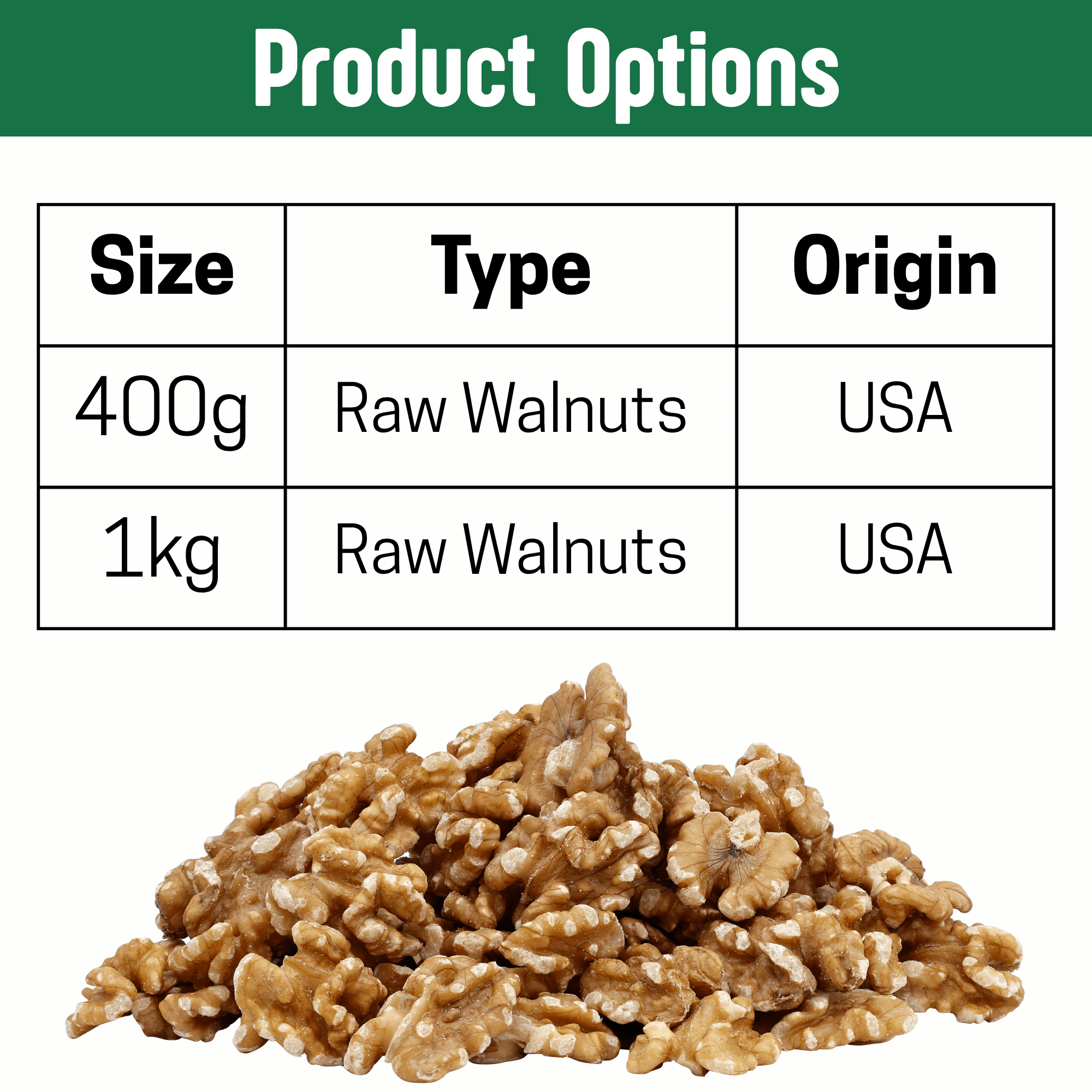 [USA Import] Raw Walnuts | 1KG | 400g | Wholesale Price | 生核桃 | Shopee ...