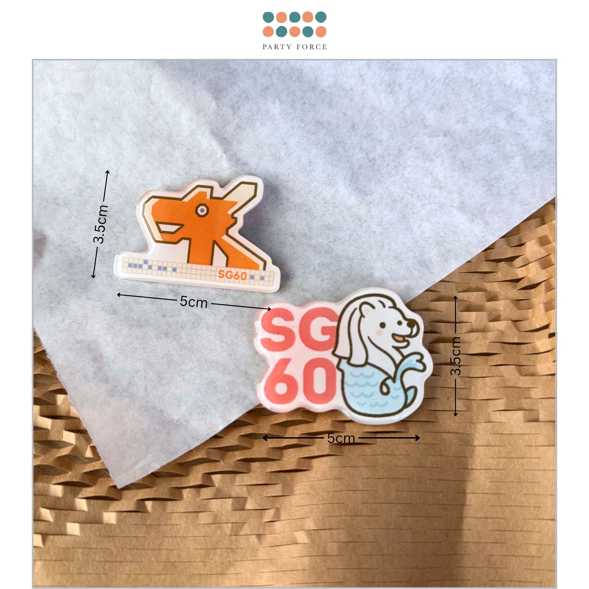 SG60 Singapore National day Decoration SG60 Banner Balloon Cake Topper ...
