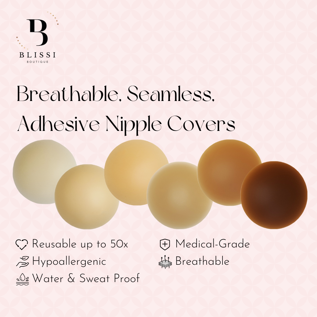 BLISSI Breathable, Seamless, Adhesive Nipple Covers | Shopee Singapore