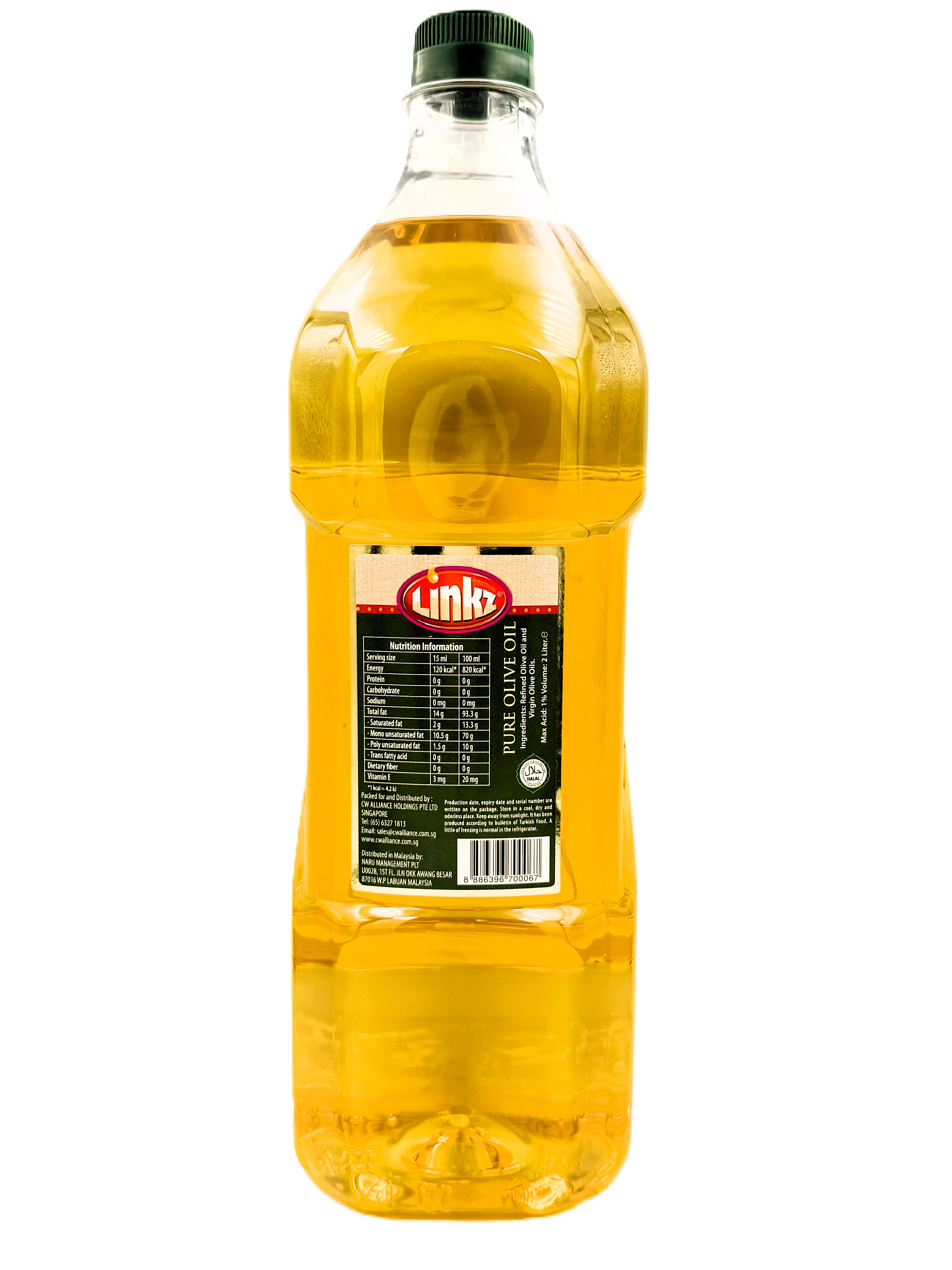 Linkz Pure Olive Oil Limited Edition 2L (No Trans Fat, No Preservatives ...