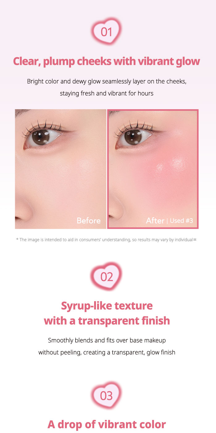[PERIPERA - NEW COLOR] SYRUPY TOK CHEEK - 9g | Long-lasting Inner Glow ...