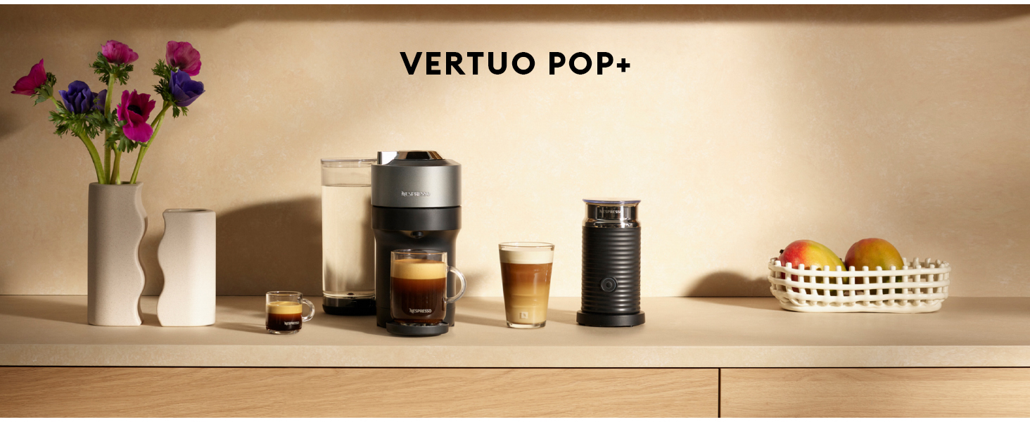 Nespresso® Vertuo Pop+ Coffee Machine, Titan | Shopee Singapore