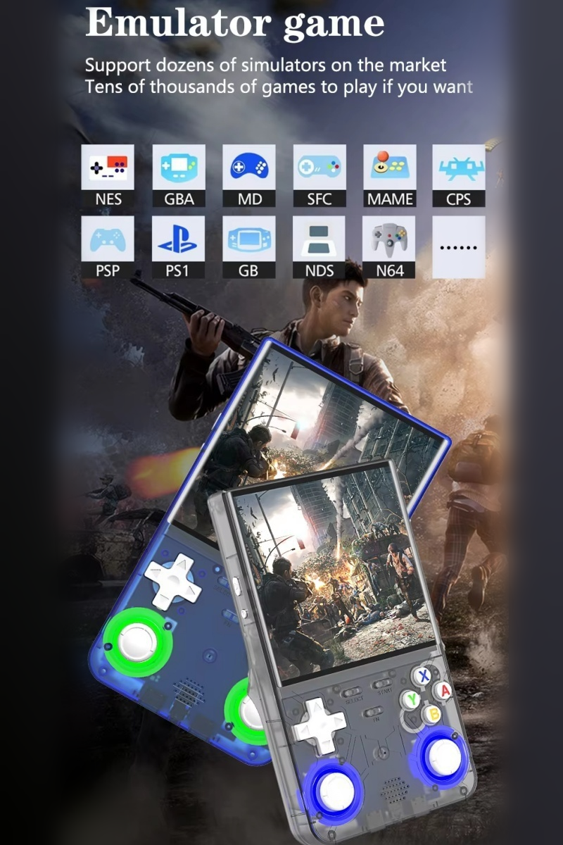SG🔥 R36 Ultra Open Source Handheld Game Console 4-inch IPS Screen ...