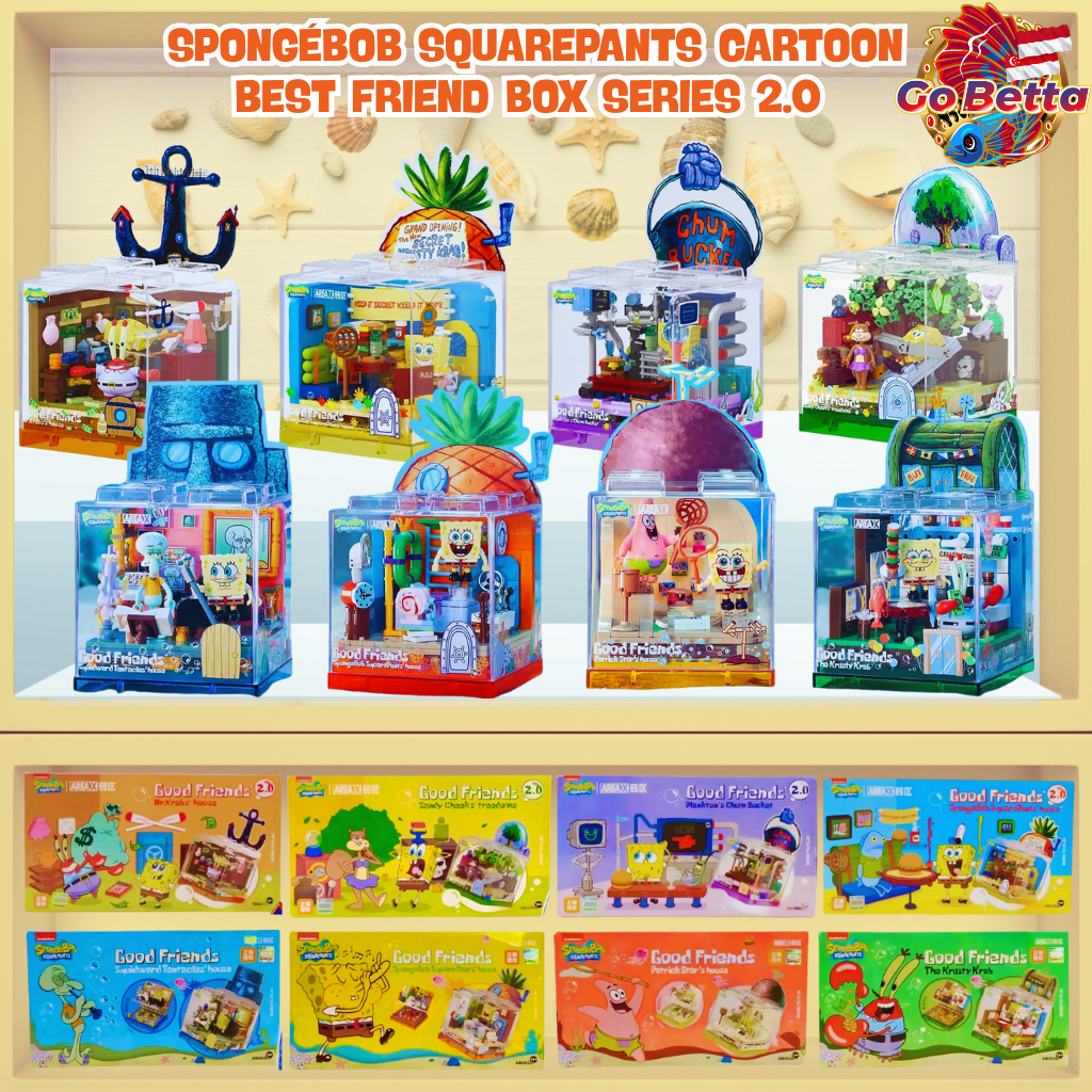 Building Blocks Mr. Bean Scene, SpongeBob Burger Box, Pacific Rim Mecha ...